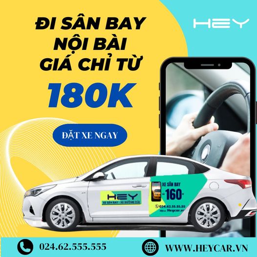Heycar - Dịch vụ đặt xe Sân bay trên Ví VNPAY - Hey Car